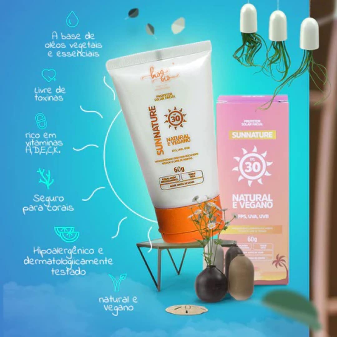 PROTETOR SOLAR FÍSICO SUNNATURE FPS 30 : BIOBIO : 13:20:HUB
